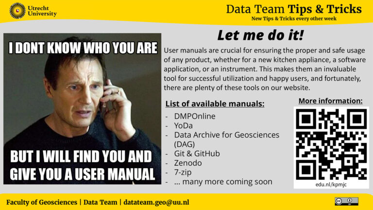 Geo data - support for researchers | Manuals