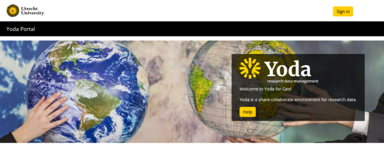 Geo data - support for researchers | Yoda User Manual v1.2